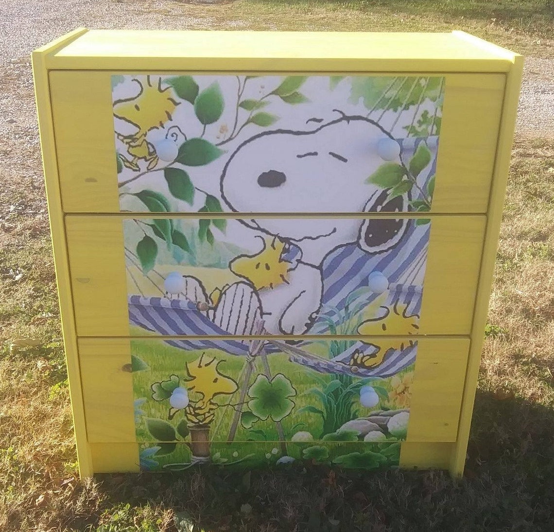 Sugar Coated Custom Made Snoopy and Woodstock 3 Drawer Chest - Etsy