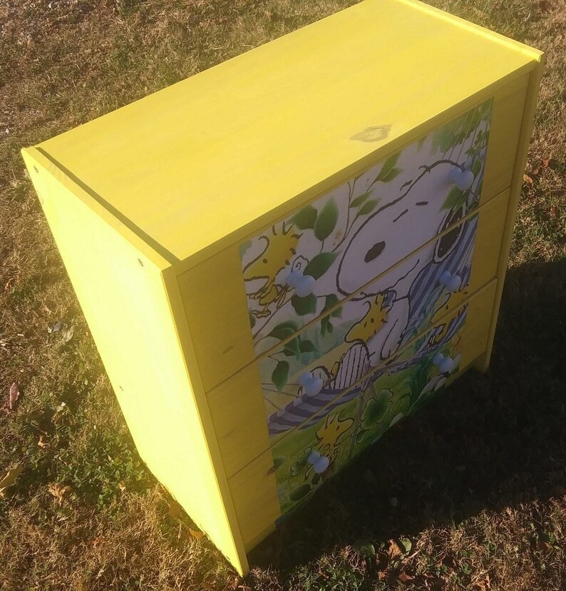 Sugar Coated Custom Made Snoopy and Woodstock 3 Drawer Chest - Etsy