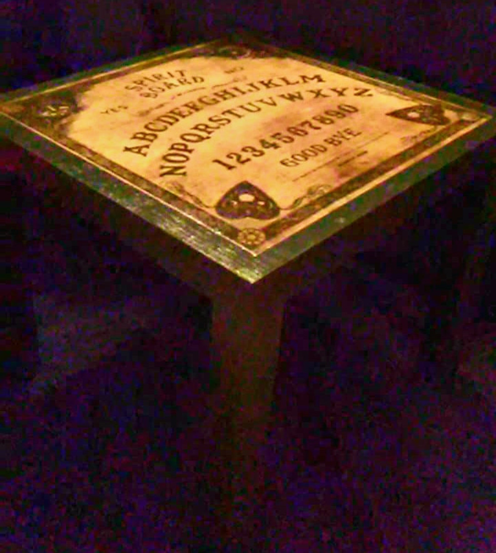 Custom Spirit Board Ouija Side End Table Halloween Goth Decor - Etsy