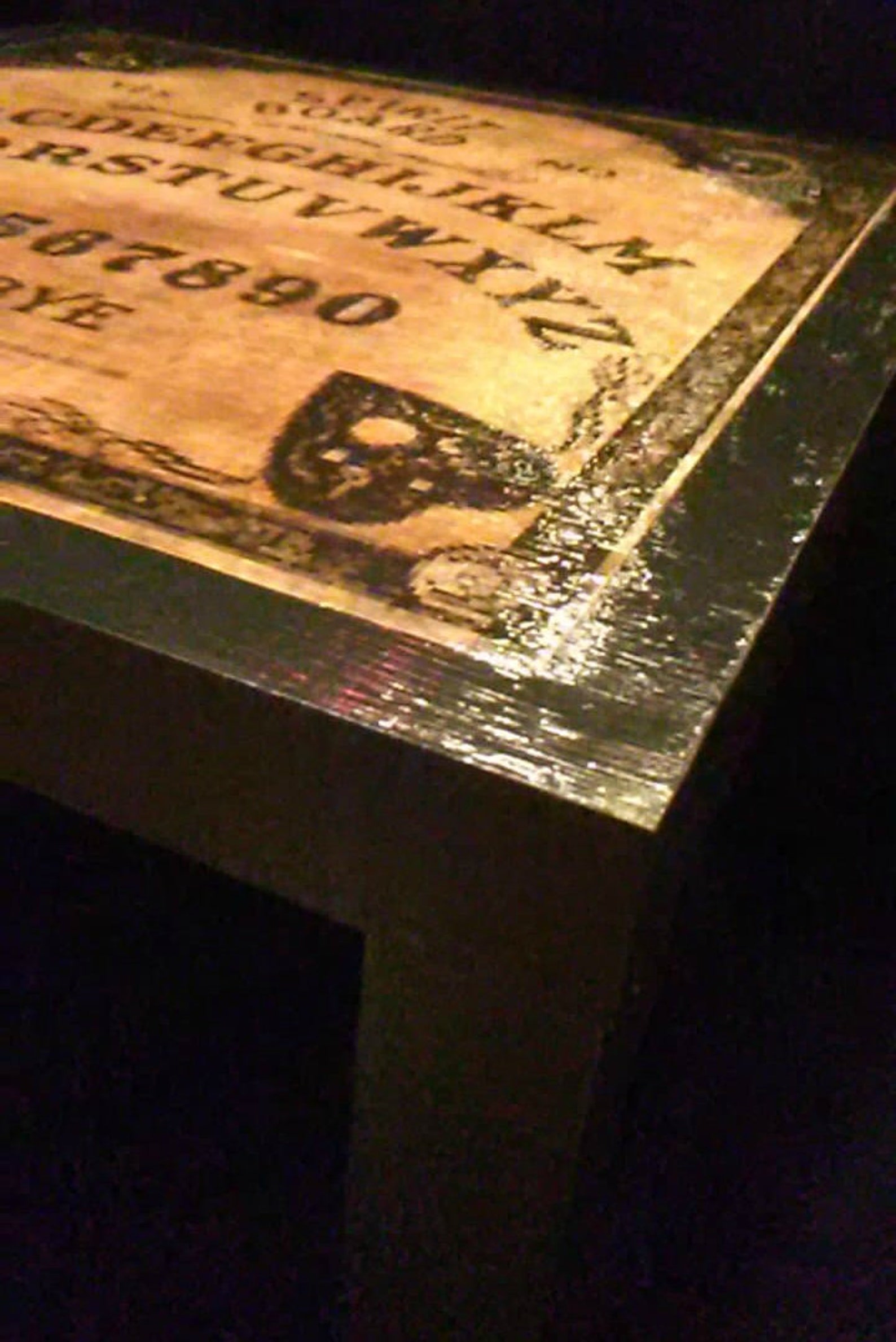 Custom Spirit Board Ouija Side End Table Halloween Goth Decor - Etsy