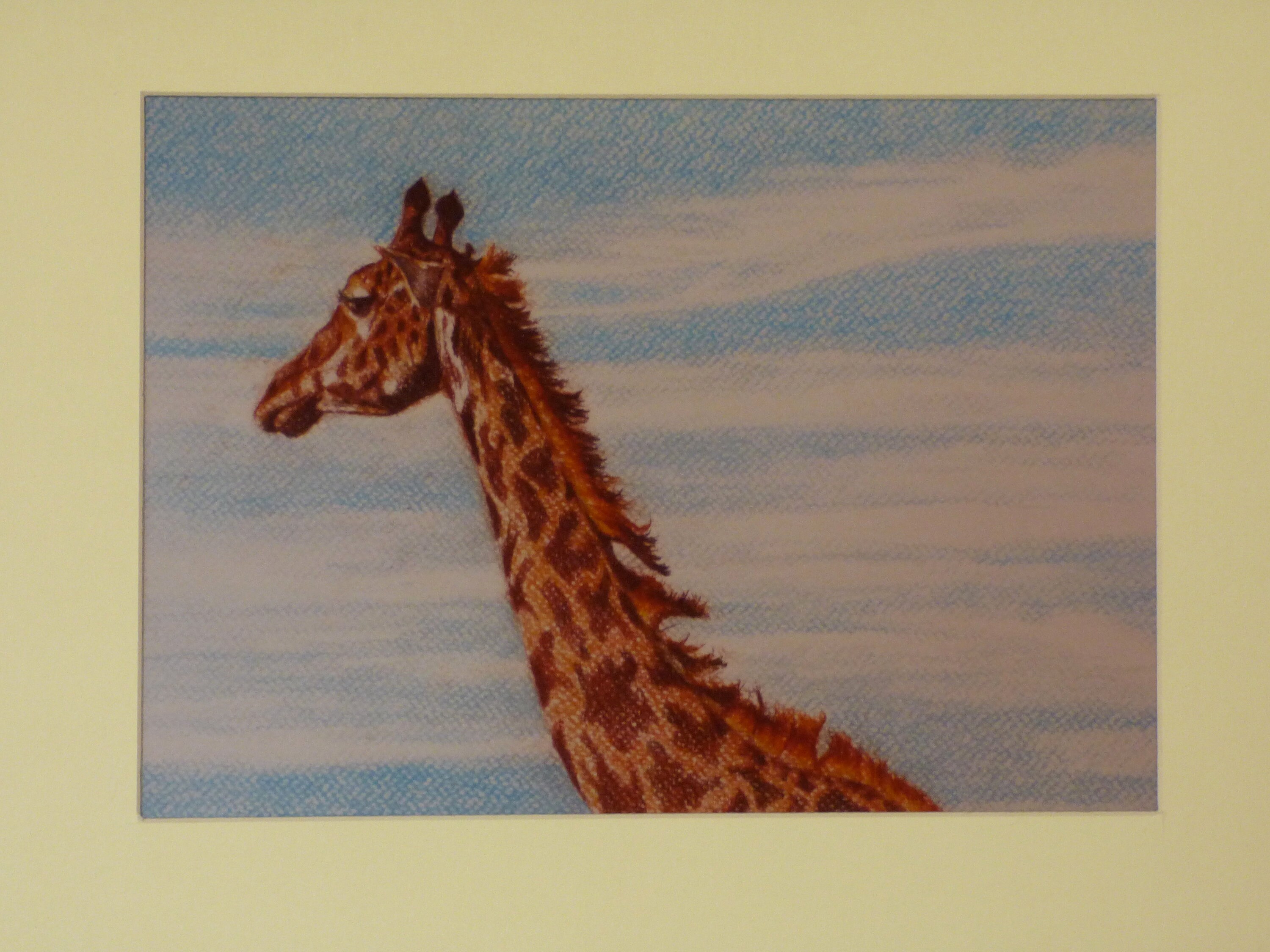 Giraffe Portrait Print, African Wildlife, Framed Animal Art, Giraffe ...