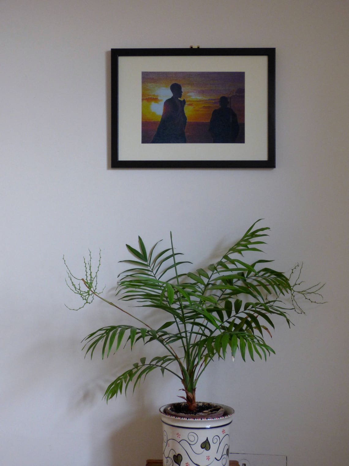 Masai Print and Sunset, Silhouette Figures, African Sunset Art Prints ...