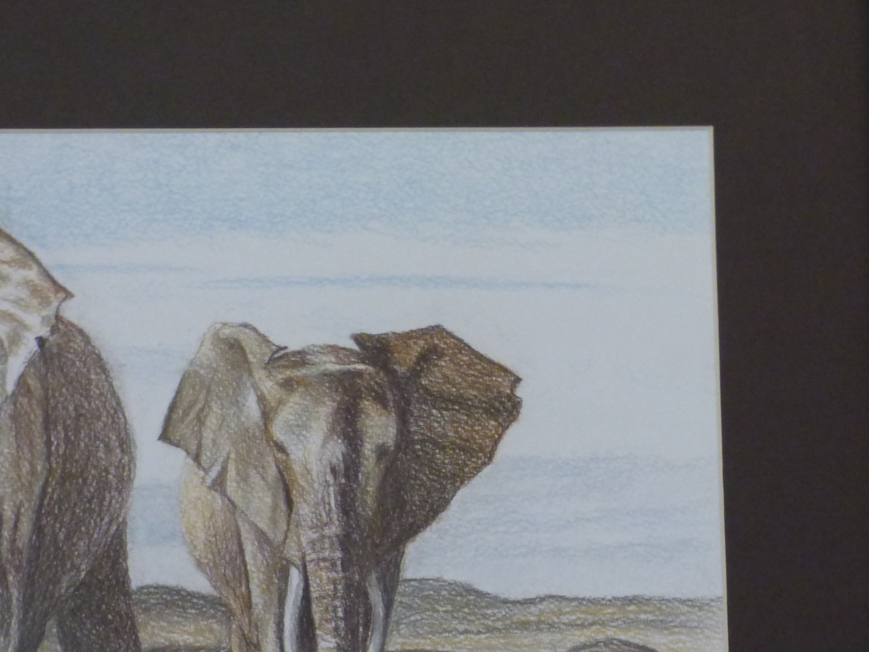 Original Elephant, Pastel Painting, African Wildlife, Elephants, Africa ...