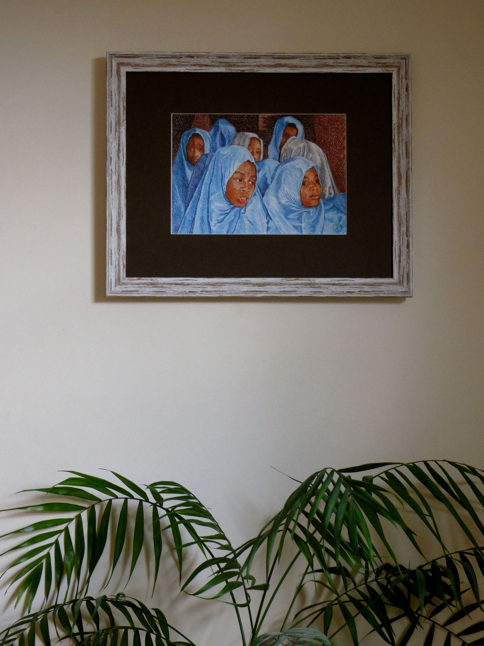 Original Child Portrait Art, African Schoolchildren, Zanzibar Children ...