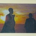 Masai Print and Sunset, Silhouette Figures, African Sunset Art Prints ...
