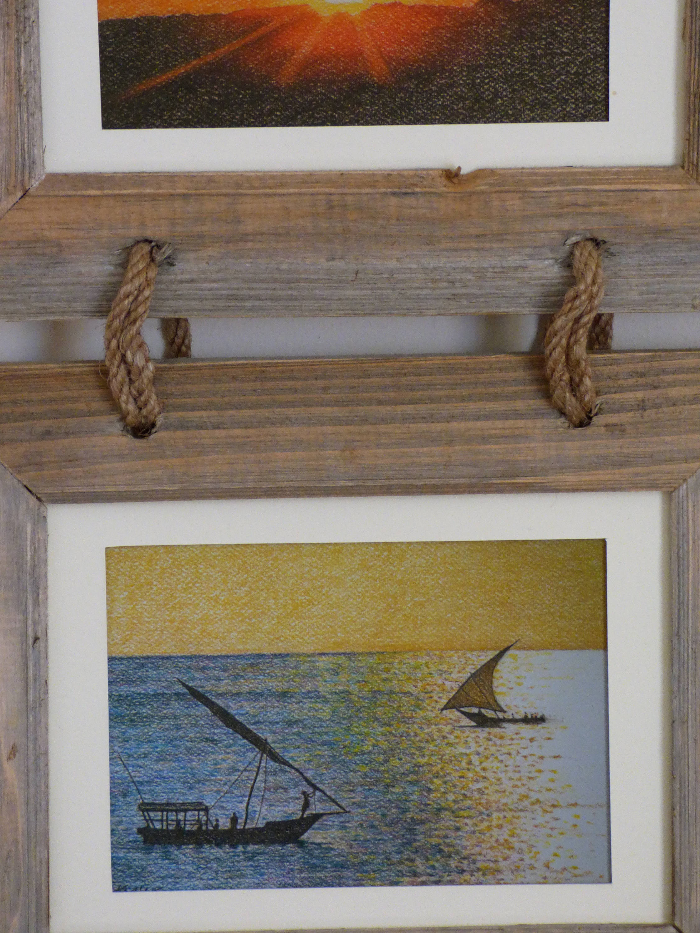Framed Beach Prints, Triple Frames, Sunset Art, Framed Wall Art ...