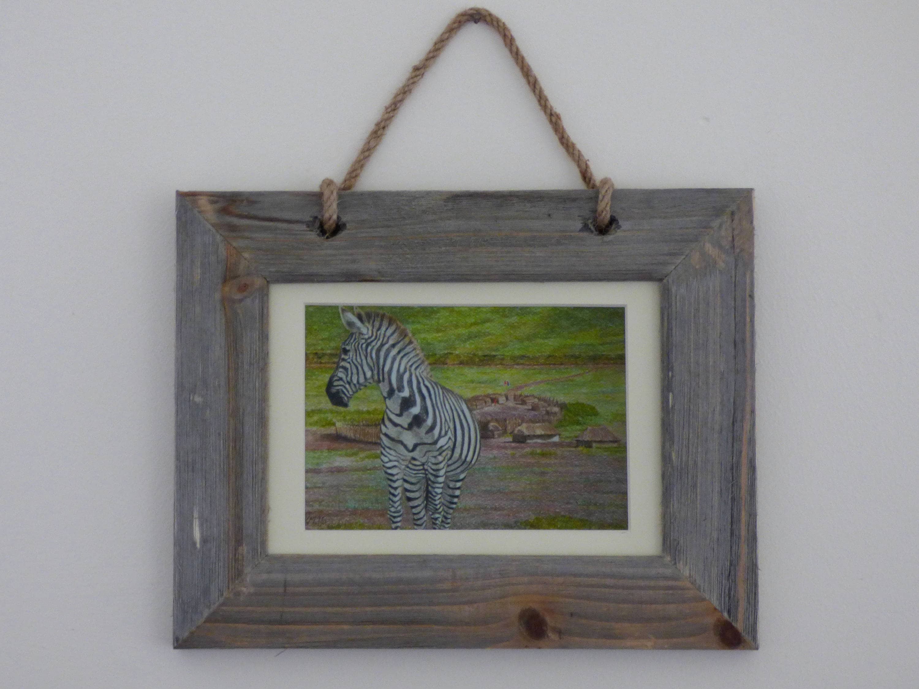 Zebra Standing in African Landscape, Original African Wildlife, Zebra ...