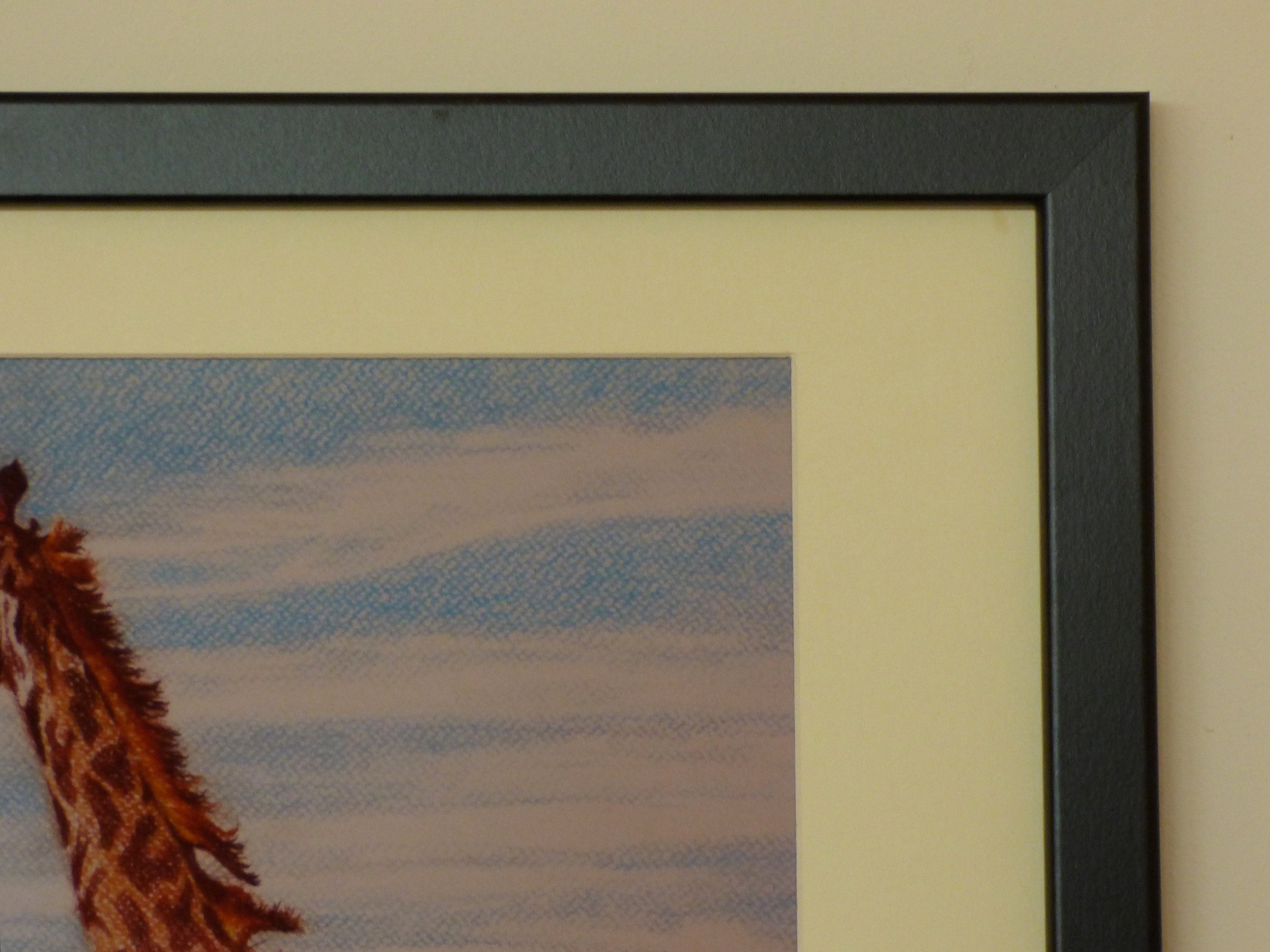 Giraffe Portrait Print, African Wildlife, Framed Animal Art, Giraffe ...