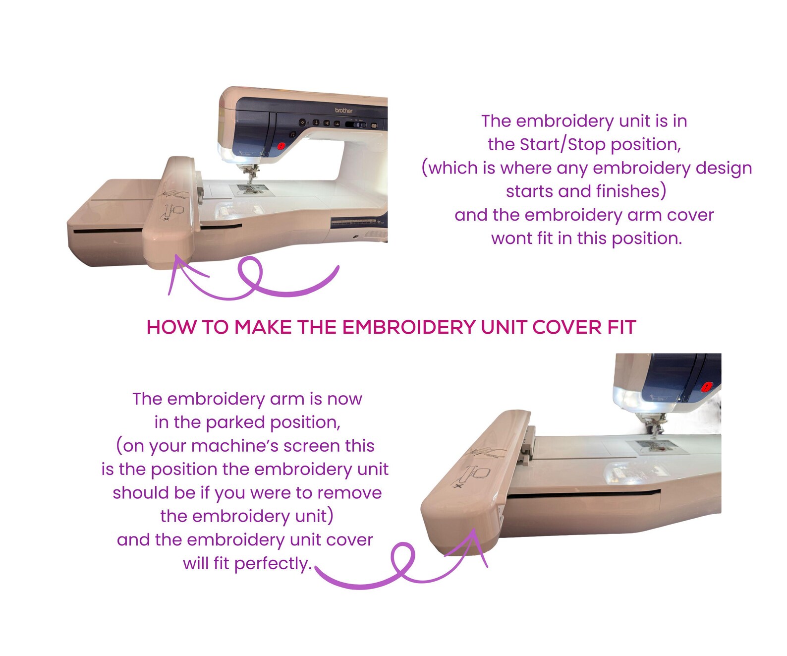 Brother NQ1600E Embroidery Machine Dust Cover, Embroidery Machine ...
