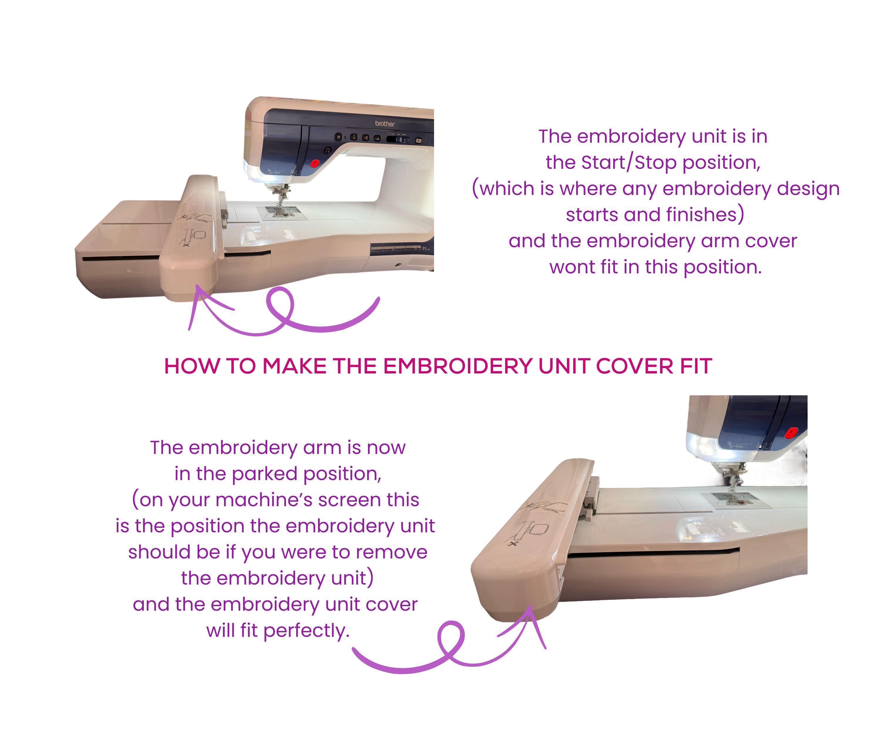 Personalized Quilted Embroidery Machine Cover for Brother Dream Machine ...