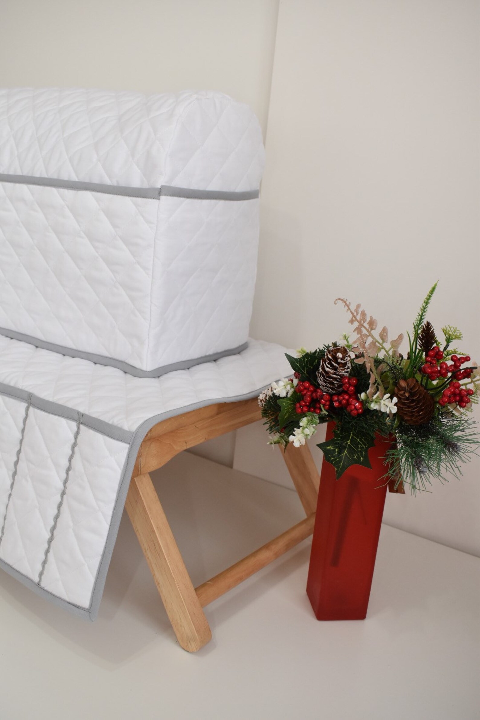 Sewing Machine Cover and Mat Pre-quilted Fabric Sewing | Etsy