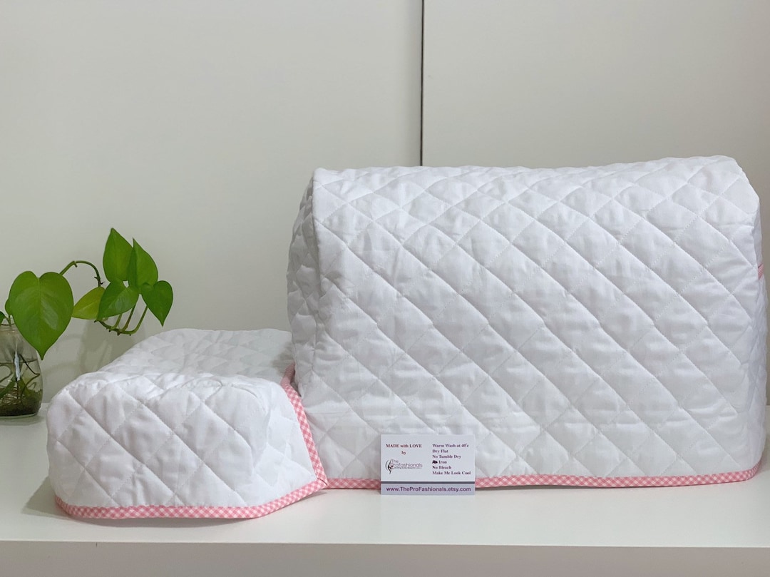 Quilted Embroidery Machine Dust Cover & Mat: Brother PE770, White ...