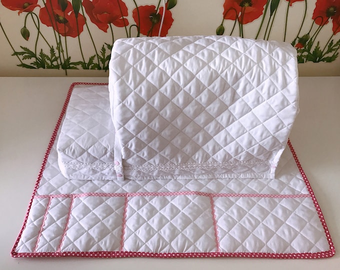 Sewing and Embroidery Machine Dust Cover and Mat, Fits Brother Innovis ...