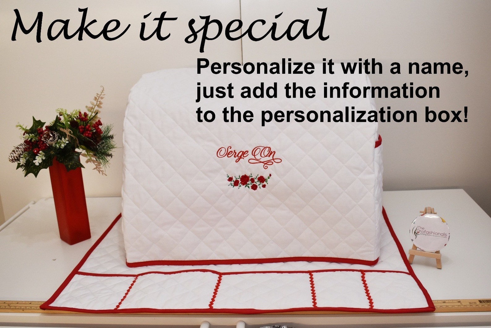 Personalized Quilted Dust Cover, Baby Lock Ovation Serger Overlocker - Etsy