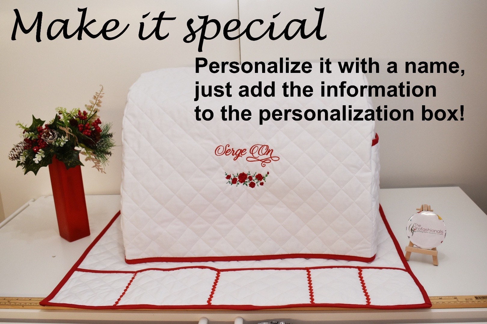 Personalized Quilted Dust Cover, Baby Lock Ovation Serger Overlocker - Etsy