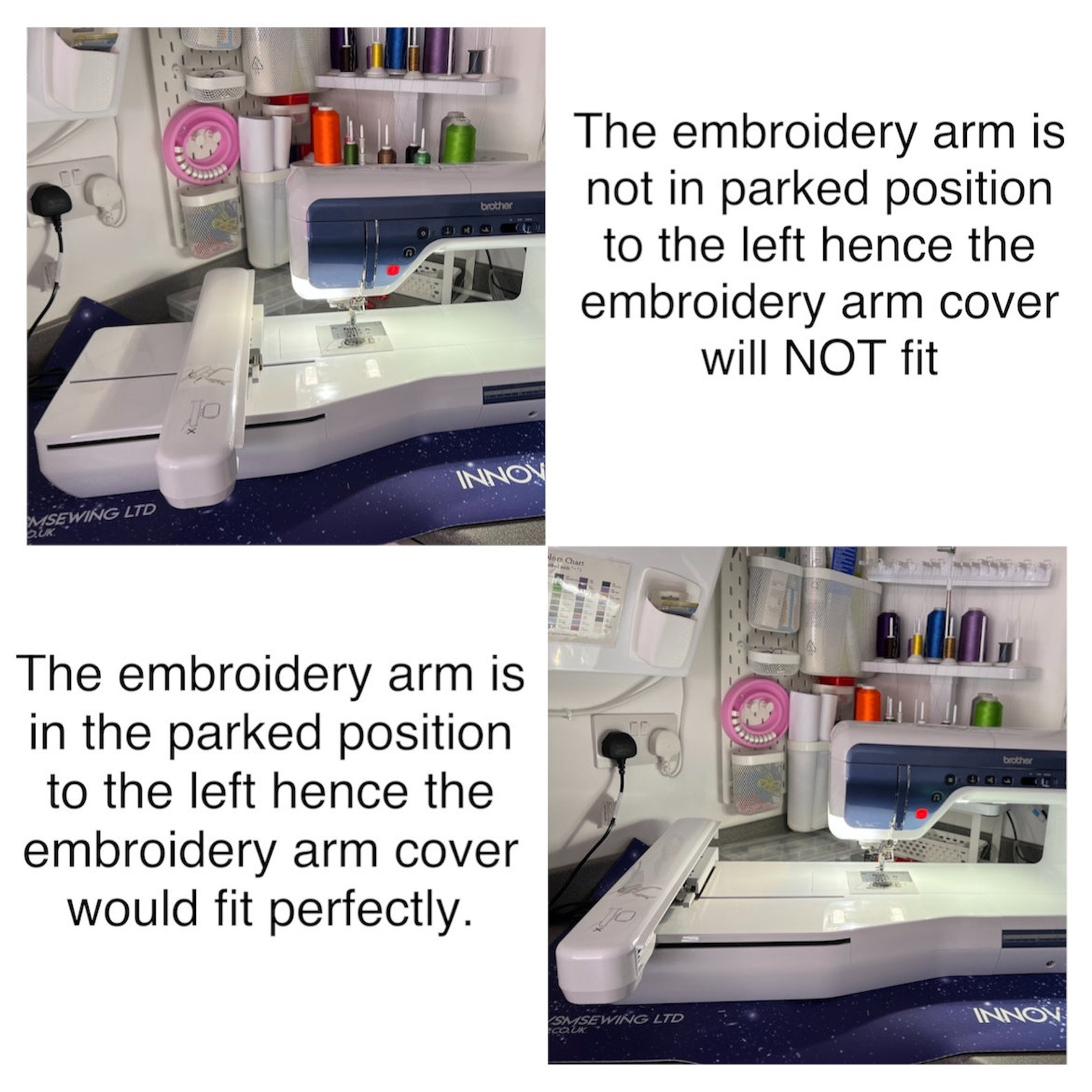 Quilted Dust Cover for Brother Luminaire XP1 Embroidery Machine - Etsy