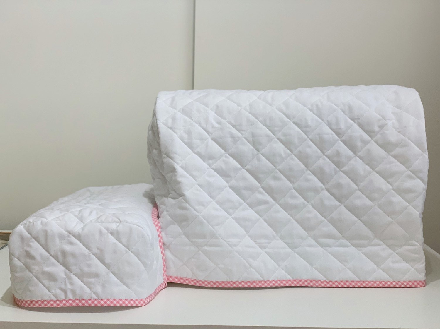 Quilted Embroidery Machine Dust Cover & Mat: Brother PE770, White ...