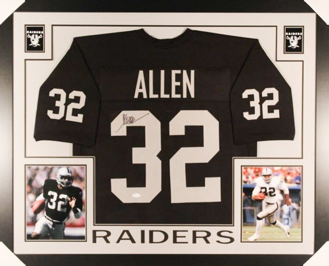 Marcus Allen Autographed Signed Oakland Raiders Framed Jersey - Etsy