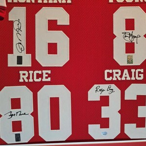 Montana Rice Young & Craig Autographed Signed Framed San Francisco ...