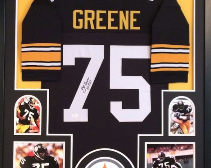 Mean Joe Greene Autographed Signed Framed Pittsburgh Steelers Jersey ...