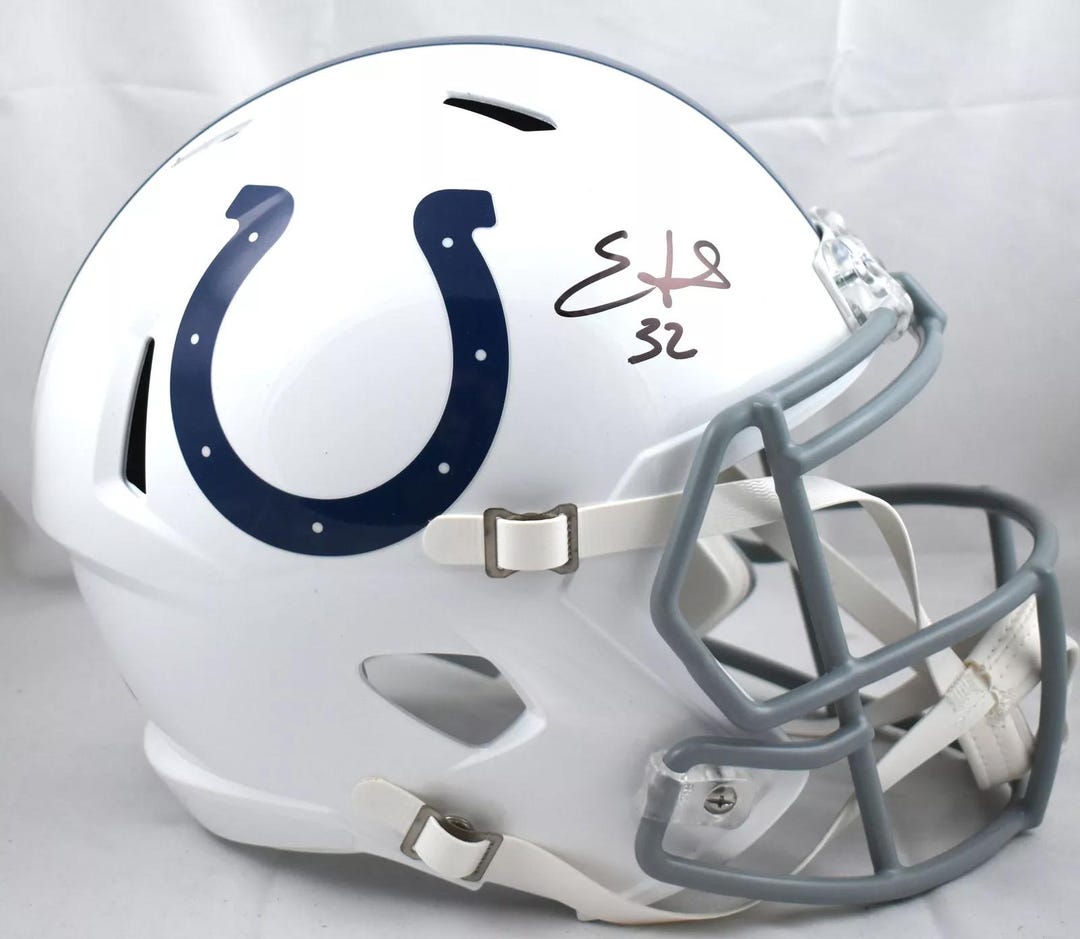 Edgerrin James Autographed Signed FS Indianapolis Colts Helmet BECKETT ...