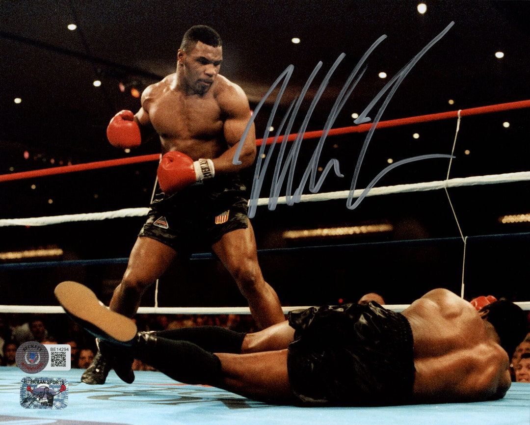 Mike Tyson Autographed Signed 8x10 Photo BECKETT - Etsy