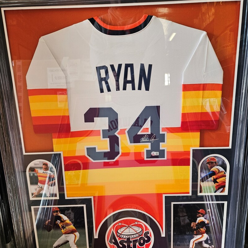 Framed Nolan Ryan - Etsy