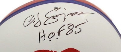 O. J. Simpson Autographed Signed Throwback Buffalo Bills Full | Etsy