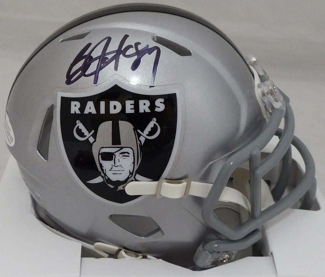 Bo Jackson Autographed Signed Oakland Raiders Mini Helmet JSA COA - Etsy
