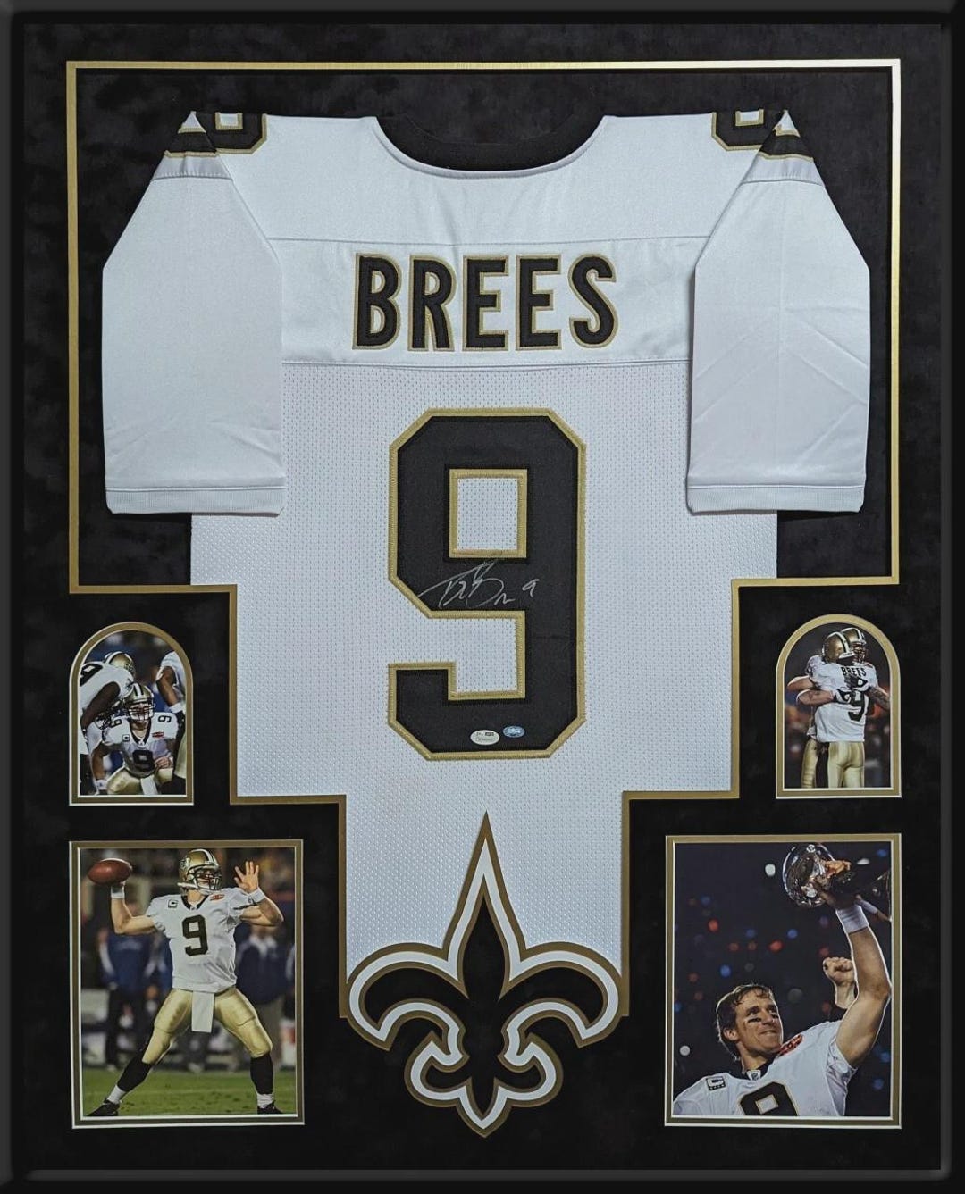 Drew Brees Autographed Signed Framed New Orleans Saints Jersey BECKETT ...