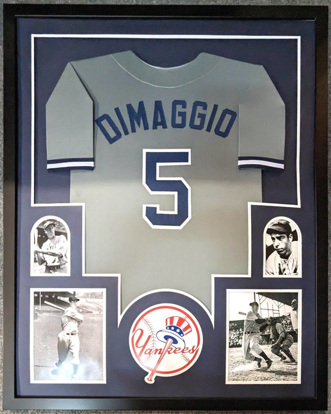 Joe Dimaggio Unsigned Framed Yankees Jersey - Etsy