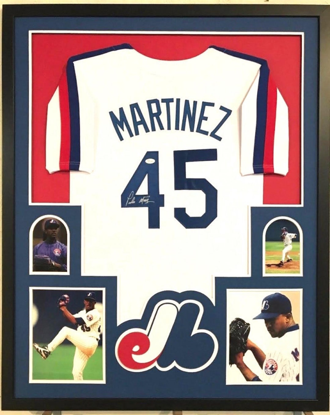 Pedro Martinez Autographed Signed Framed Montreal Expos Jersey JSA - Etsy