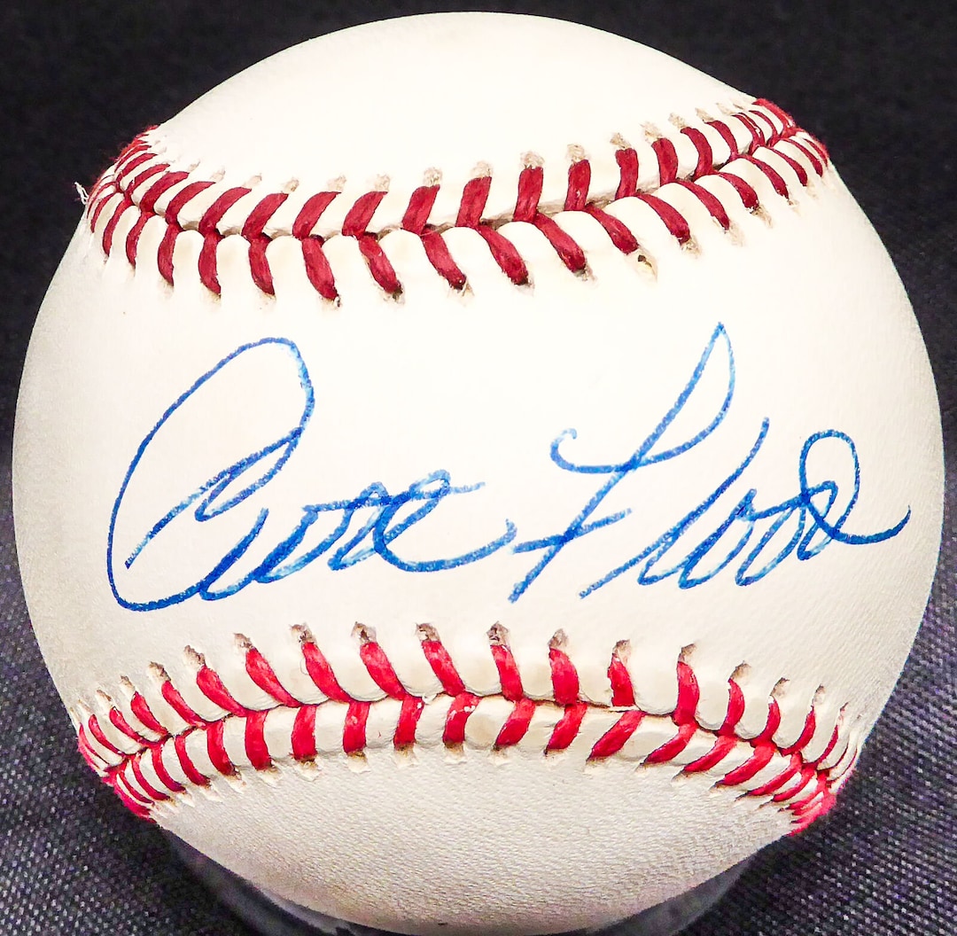 Curt Flood St. Louis Cardinals autografiado y firmado NL Baseball PSA ...