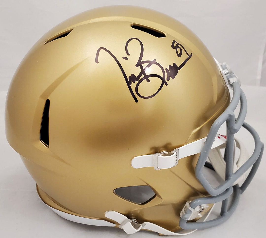 Tim Brown Autographed Signed Notre Dame Fighting Irish FS Helmet ...
