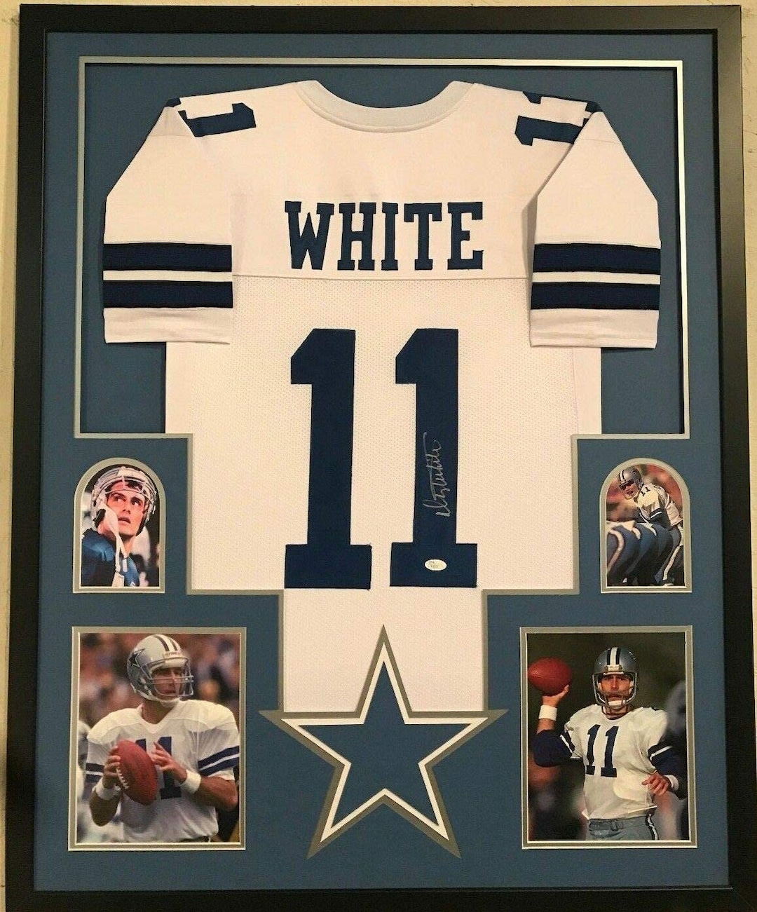 Danny White Autographed Signed Framed Dallas Cowboys Jersey BECKETT - Etsy