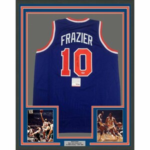 Walt Frazier Autographed Signed Framed New York Knicks Jersey | Etsy