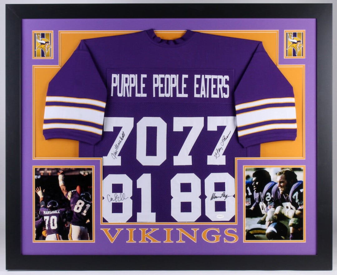 Purple People Eaters Autographed Signed Framed Minnesota - Etsy