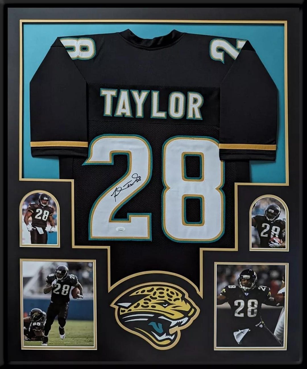 Fred Taylor Autographed Signed Framed Jacksonville Jaguars Jersey JSA ...