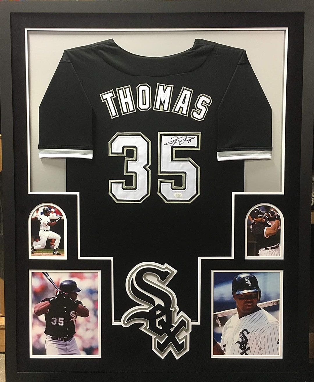 Frank Thomas Autographed Signed Framed Black Chicago White Sox Jersey ...