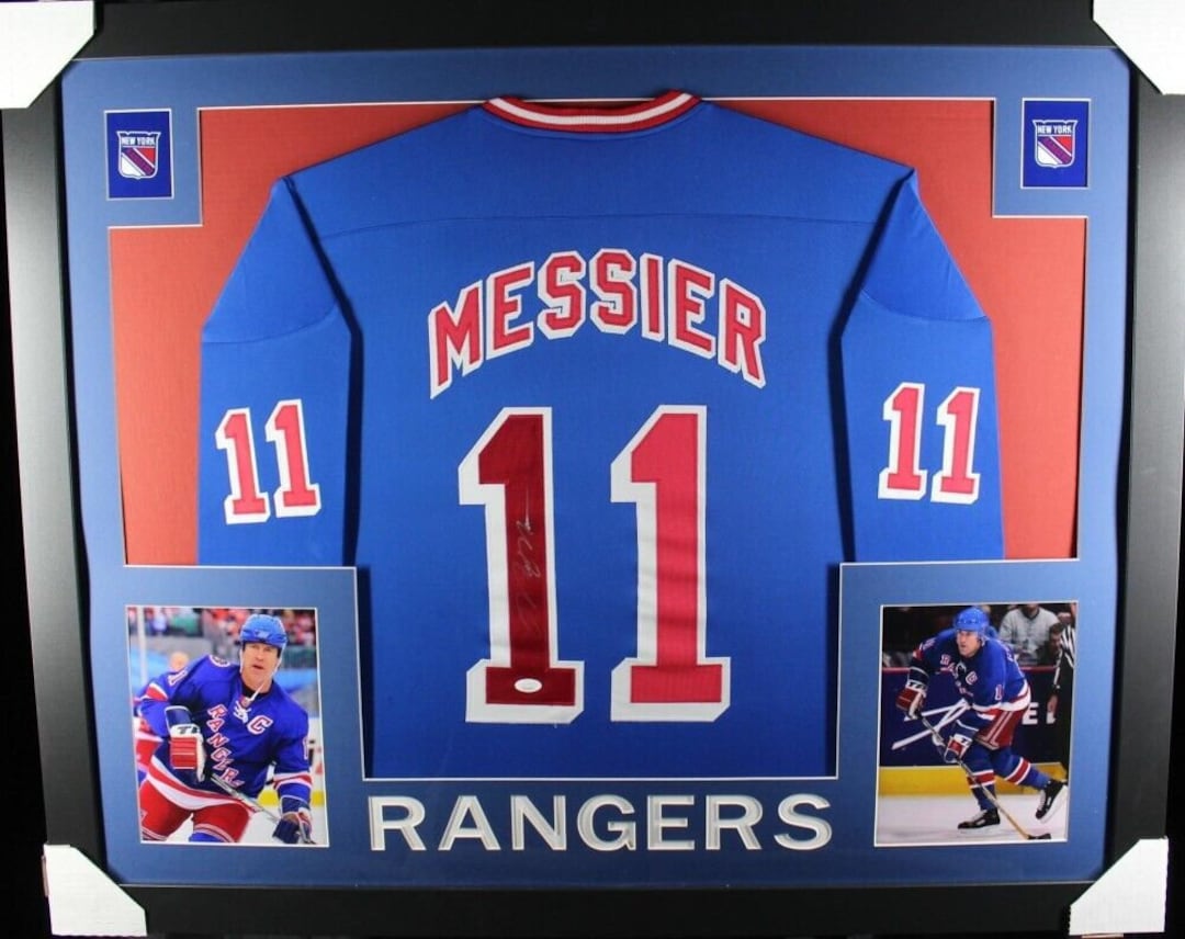 Mark Messier Autographed Signed Framed New York Rangers Jersey JSA COA ...