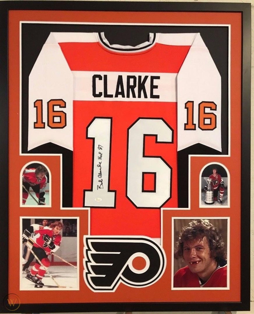 Bobby Clarke Signed Autographed Framed Philadelphia Flyers Jersey JSA ...