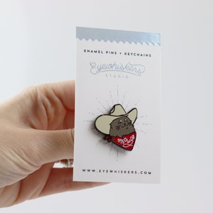 Cowboy Cat Pin / Cowboy Enamel Pin / Meowdy Pin / Western Cat Pin ...