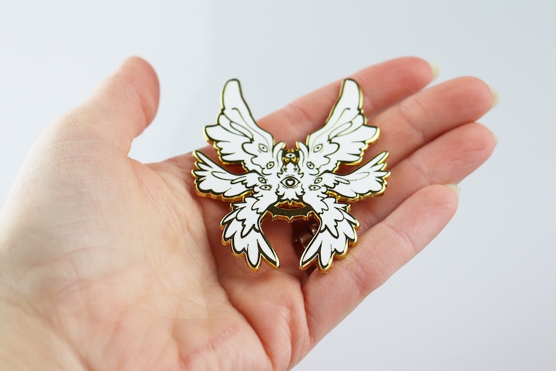 Seraphiel Pin Seraph Angel Enamel Pin Angel Seraphim - Etsy