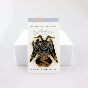 Baphomet Pin | Baphy Demon, Baphomet Occult Demonic Pin, Angels and ...