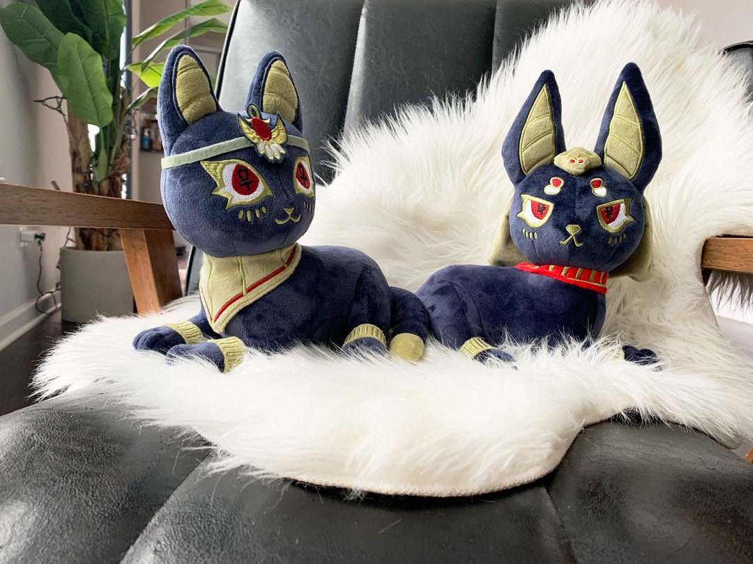 Bastet & Anubis Plush Set Egyptian Gods Plushie Pair Whiskers Club ...