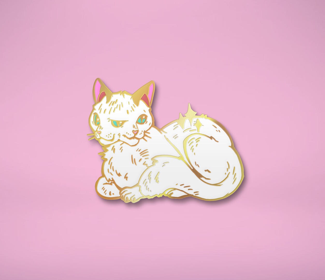 Cat Pin / Horror Pin / Cute Enamel Pin / Enamel Pin Cat / | Etsy