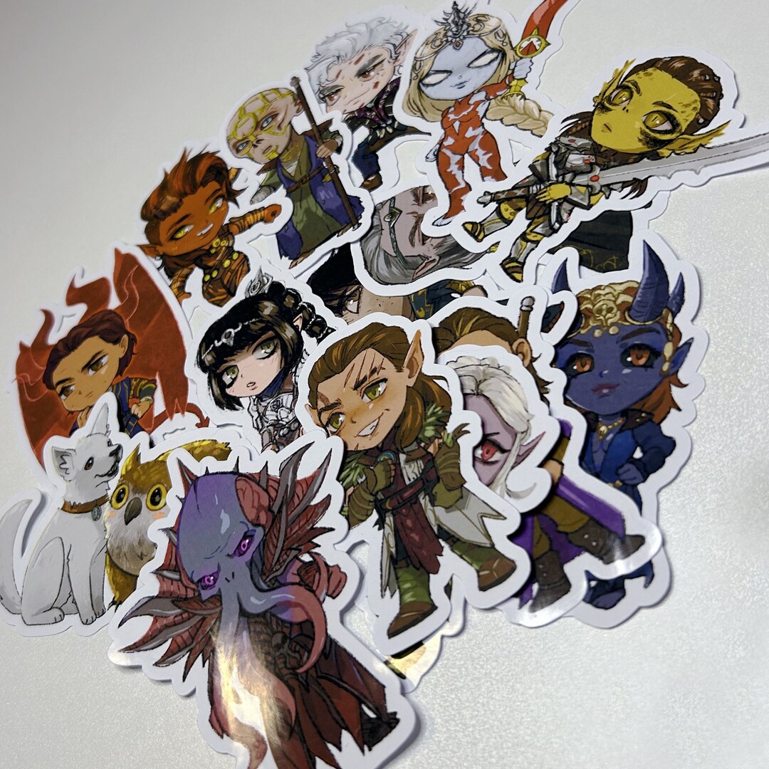 BG3 Stickers, DND Sticker, Astarion Sticker, Karlach, Lae'zel, Gale BG3 ...