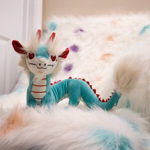 Poseable Tianlong Dragon Plush: Soft Minky Stuffed Animal - Etsy