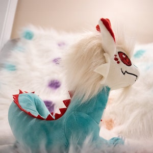 Dragon Plushie, Chinese Dragon Plush, Fluffy Dragon Stuffie, Cute ...