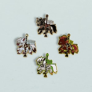 Four Horsemen of the Apocalypse Carousel Horse Pins Four Ponies of ...